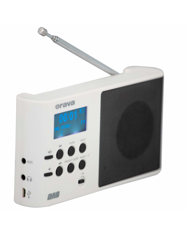 Digital DAB/FM portable radio DAB W | Orava.eu