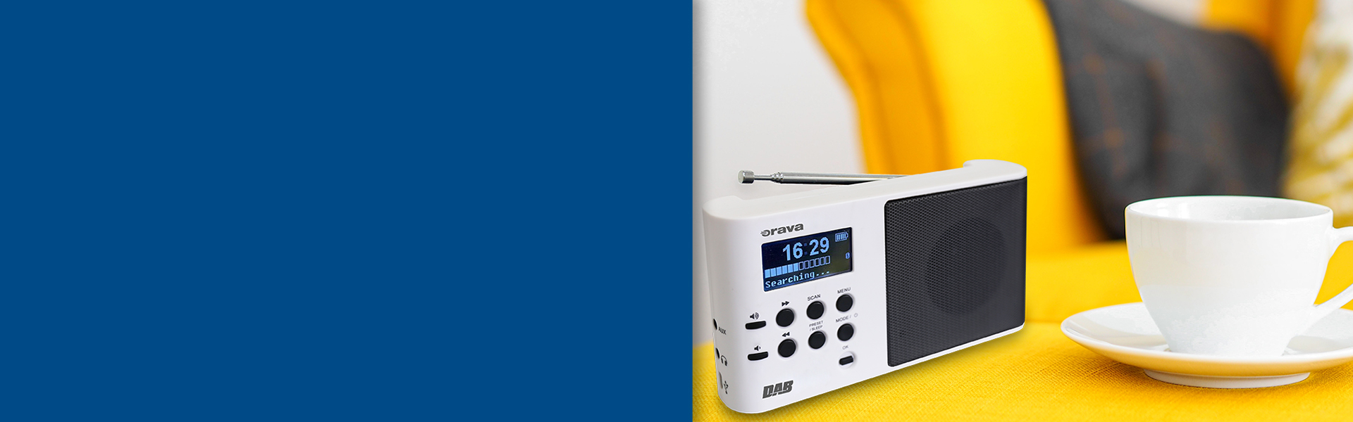 Digitálne DAB/FM prenosné rádio DAB W| Orava.eu